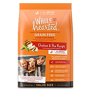 WholeHearted Grain Free All Life Stages Chicken & Pea Recipe Dry Dog Food 40 lbs.