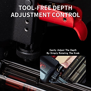 AEROPRO Tools Pneumatic Brad Nailer, 18 Gauge 2 in 1 Air Brad Nail Gun and Staple Gun with 1000pcs Nails for Upholstery, DIY Project, Woodworking