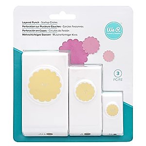 We R Memory Keepers Layering Punches 3/Pkg-Scallop Circles