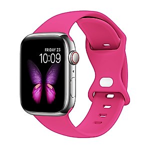 Tighesen Sport Bands Compatible with Apple Watch Band Ultra 2/Ultra SE Series 10/9/8/7/6/5/4/3/2/1 38mm 40mm 41mm 42mm 44mm 45mm 46mm 49mm S/M M/L for Women/Men Silicone iWatch Band