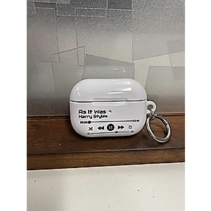 Custom Song AirPods Pro Case with Your Text - Best Personalized AirPods Case with Keychain Choose Your Favorite Song Add Music Artist for Men or Women