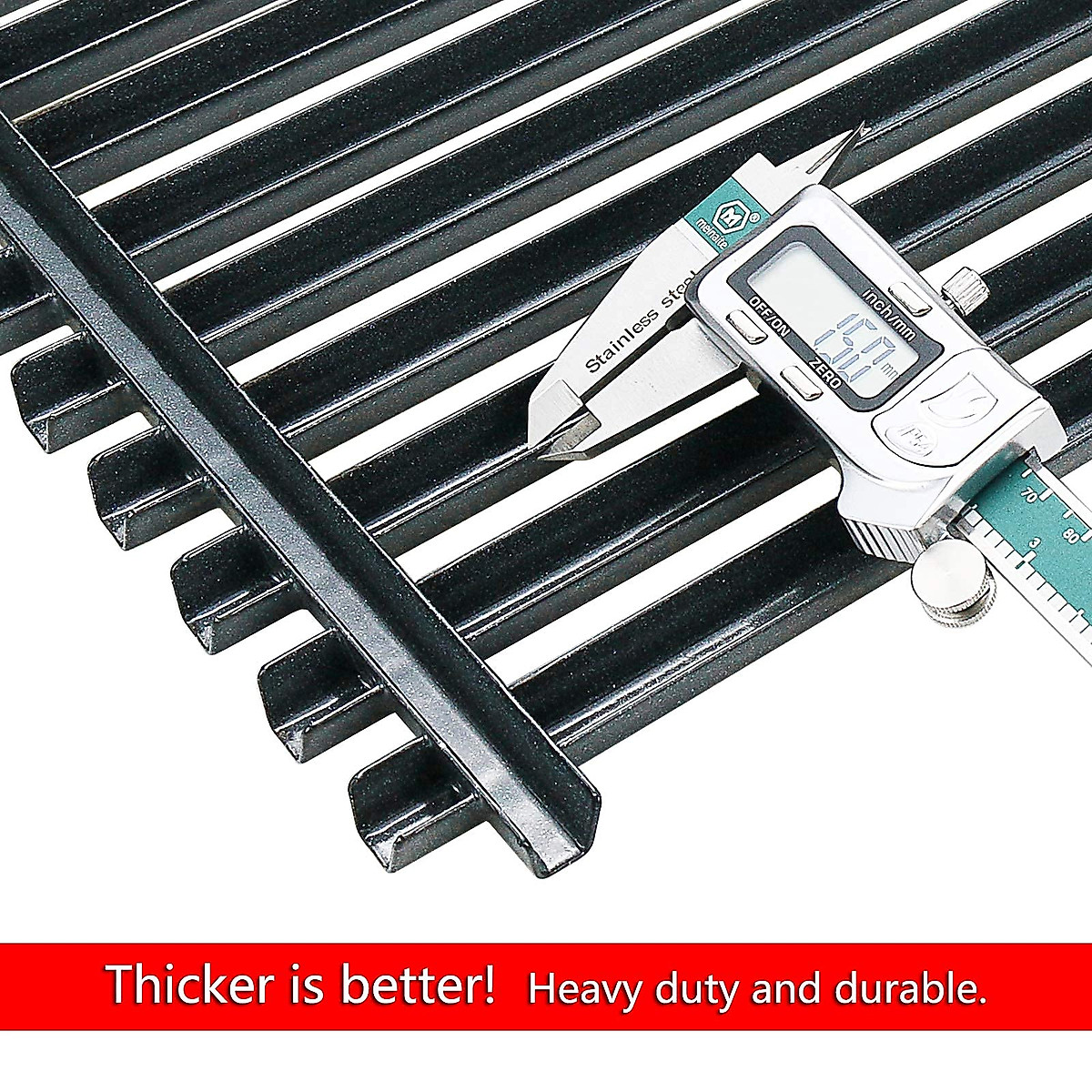 Hisencn Grill Replacement Parts for Charbroil Advantage Series 4 Burner 463433016, 463235815, 466235816, 466240115, 46643301 Gas Grills, Stainless Pipe Burner, Heat Plate Tent Shield and Cooking Grate