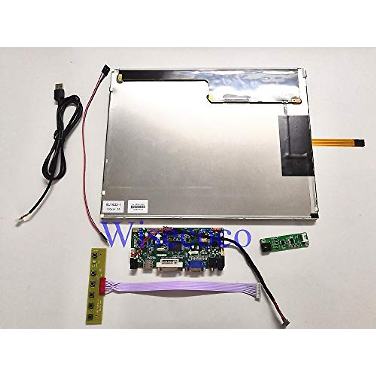 Lysee Mobile Phone LCD Screens - 15 Inch 1024768 IPS LCD Screen display Capacitive touch Panel With HDMI DVI VGA Audio LCD Controller Board LQ150X1LW94 - (Color: lcd with board)