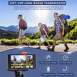 Wireless Lavalier Microphone for iPhone iPad with Charging Case - 2 Pack Lapel Mic Plug-Play, Auto-Sync and Noise Reduction for YouTube/TikTok/Video Recording/Interview/Live Stream, 600mAh battery