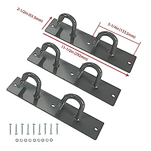 ECOTRIC Workout Wall Mount Anchors Wall Ceiling Exercise Mounted Hook for Suspension Stretch Straps Resistance Bands Body Weight Strength Training Home Yoga