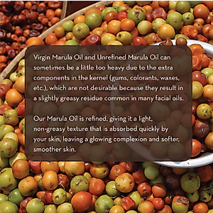 Pure Body Naturals Marula Facial Oil, 1 Fluid Ounce - Cold-pressed, Refined Luxury Beauty Oil for Face and Hair - Vegan, Gluten-free and 100% Natural