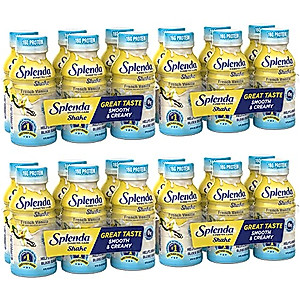 SPLENDA Diabetes Care Shakes - Meal Replacement Shake, French Vanilla, 8 Fl Oz (Pack of 24)