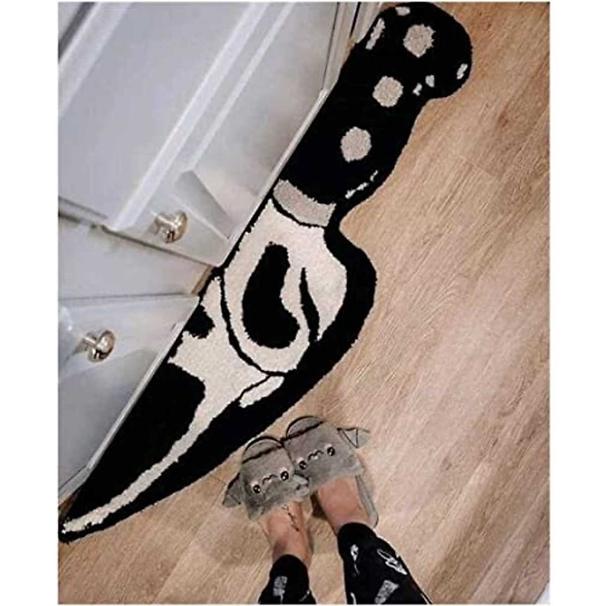 Snoiluo Scary Horror Figure Rug Bed Front Rugs Polyester Home Decoration Doormats (45IN)