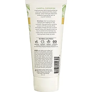 Burt's Bees Face Cleanser, Facial Wash for Sensitive Skin, Natural Skin Care, 6 Ounce (Packaging May Vary)