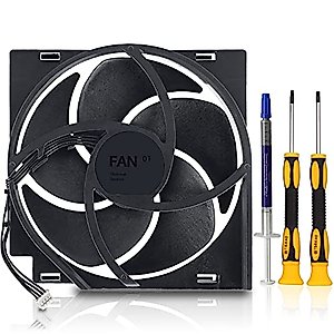 JOLANCO Replacement Internal Cooling Fan for Xbox One S (with Opening Tool and Heatsink Paste)