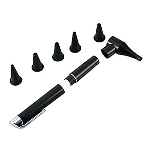 Portable Battery Power Black LED Light Pen, Ear Penlight, Clinical Penlight, for Nurses Doctor