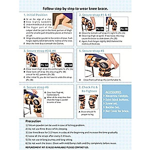 Z1 K2 Knee Brace –Best Knee Brace for ACL/Ligament Injuries/Sports Injuries, Arthritis (OA) & Preventive Protection & Relief from Knee Joint Pain/Degeneration- Men & Women S23(T=24-25.5"/C=22-23.5")