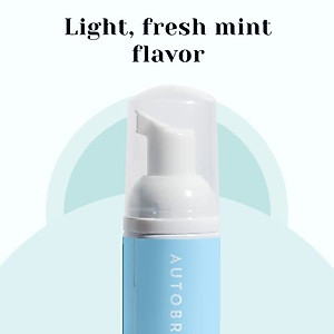 AutoBrush Original Mint Fluoride Free Foaming Toothpaste - Travel Friendly, Anti-Cavity (1 Pack)