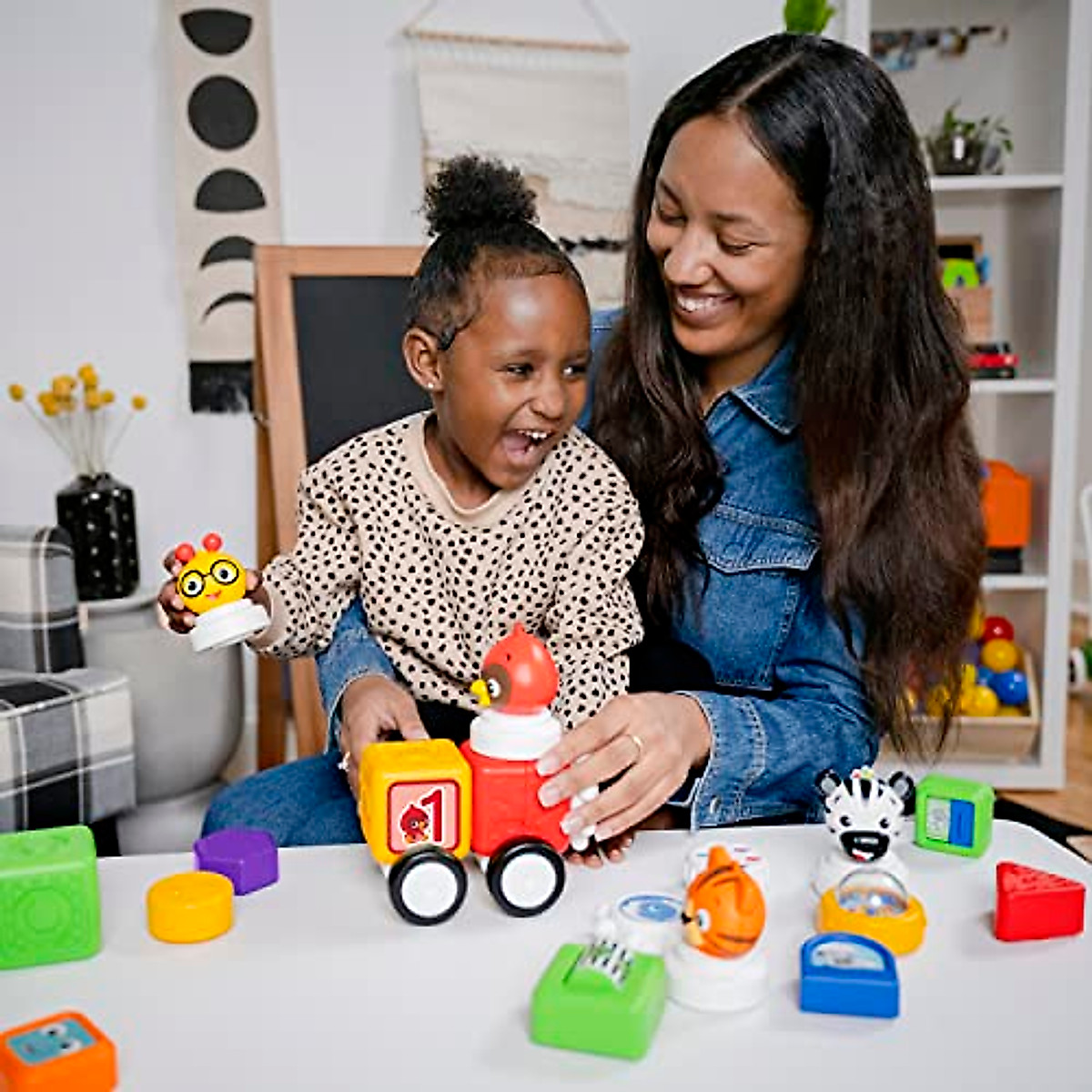 Baby Einstein Connectables 20 Piece STEAM Magnetic Blocks Learning Toys Numbers Colors Animals for Baby 6 Months+ Toddler 1 2 3 4 5 Year Old