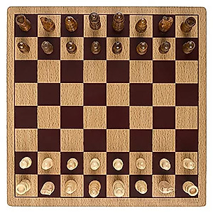 Classic Wooden Board Games, Great for Prizes, 10" (10" Wooden Chess)