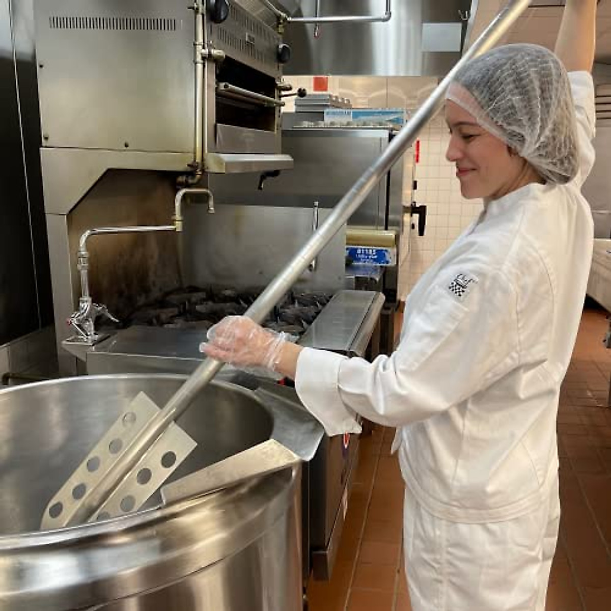 Cook's Brand KT1048P 48' Commercial Perforated Kettle Paddle, Heavy Duty Stainless Steel