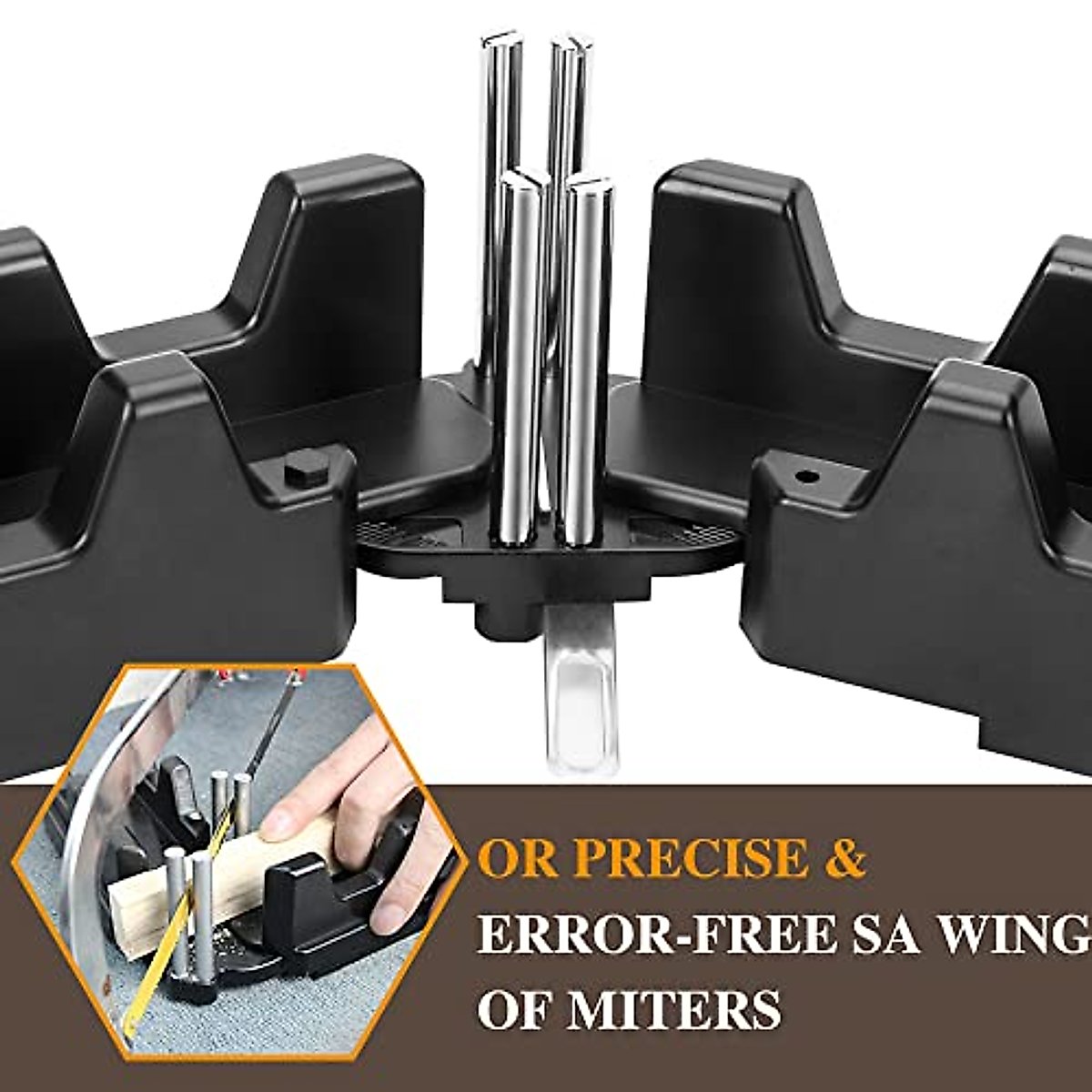moonoom 2-in-1 Mitre Measuring Cutting Tool, Miter Saw Protractor Tool, Precise Mitre Angles Cutting Tool, Measuring Template Instrument Home Supplies