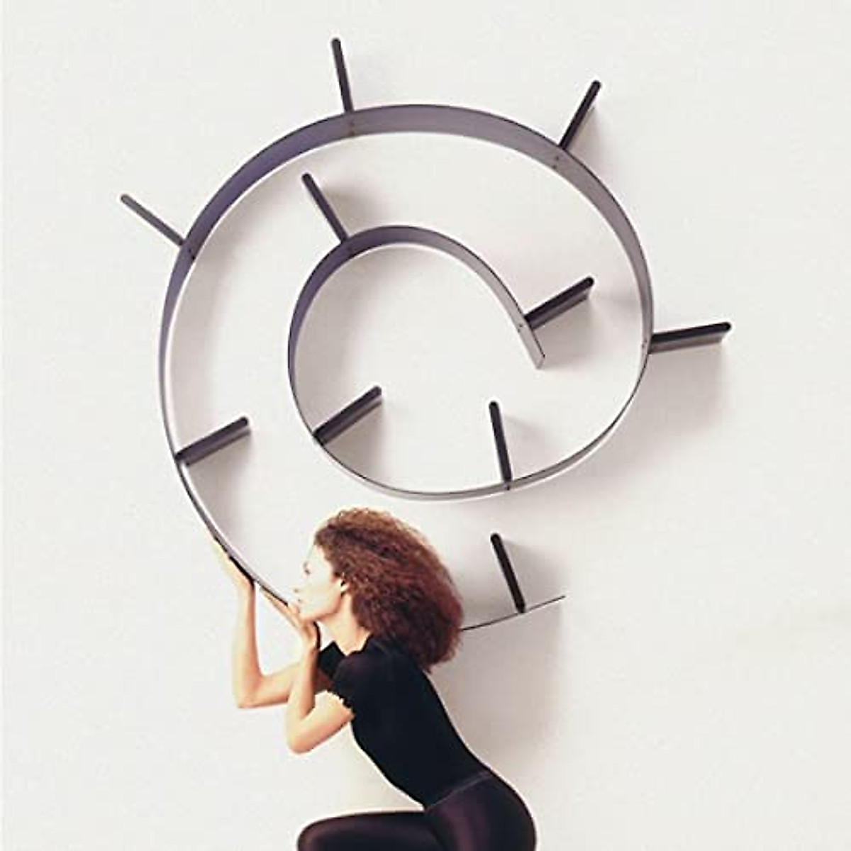 Kartell Bookworm Bookshelf by Ron Arad, Matte White