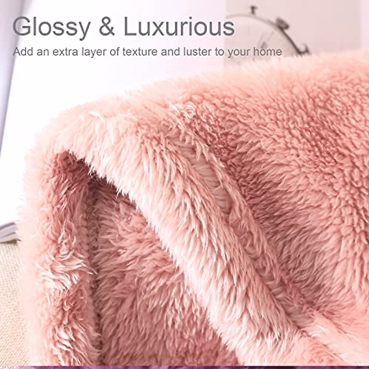 Whale Flotilla Breathable Fleece Throw Blanket for Couch Sofa(50x70 Inch), Super Soft Fuzzy Blankets for All Season, Lightweight and Fluffy, Pink