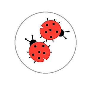 Ladybug Envelope Seals - 1.2" Cute Ladybug Stickers - 144 Stickers