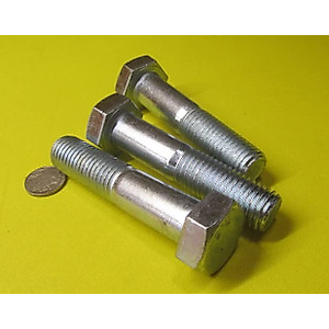 Class 8.8 Zinc Steel Bolts PT M20 x 2.5 mm x 90 mm Long, 3 Pcs