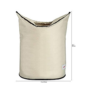 3 Sprouts Baby Laundry Hamper Storage Basket Organizer Bin for Nursery Clothes, Llama