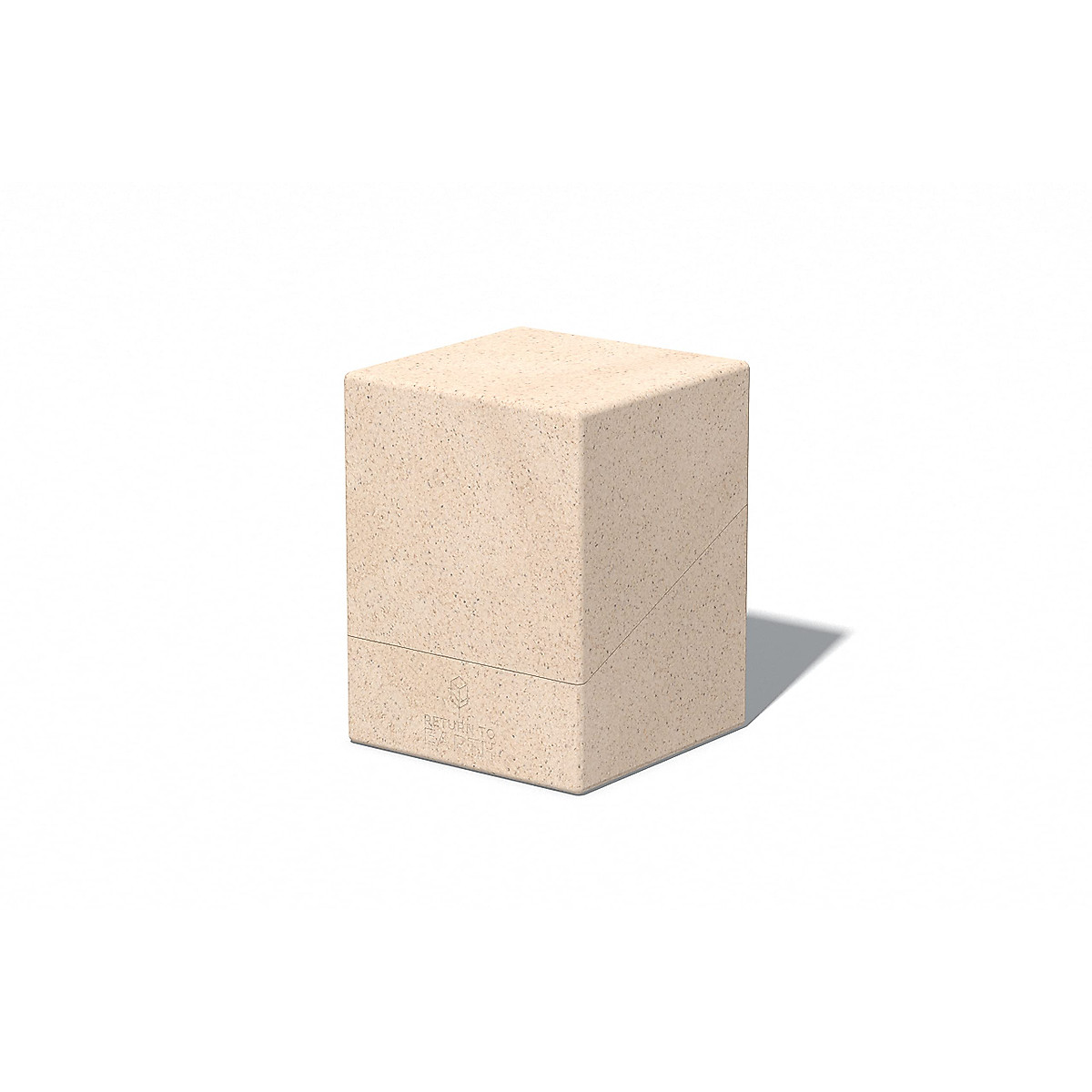 Ultimate Guard RTE Boulder 100+, Deck Case for 100 Double-Sleeved TCG Cards, Natural Color, 97% Renewable, Made in Germany, Secure & Durable Storage