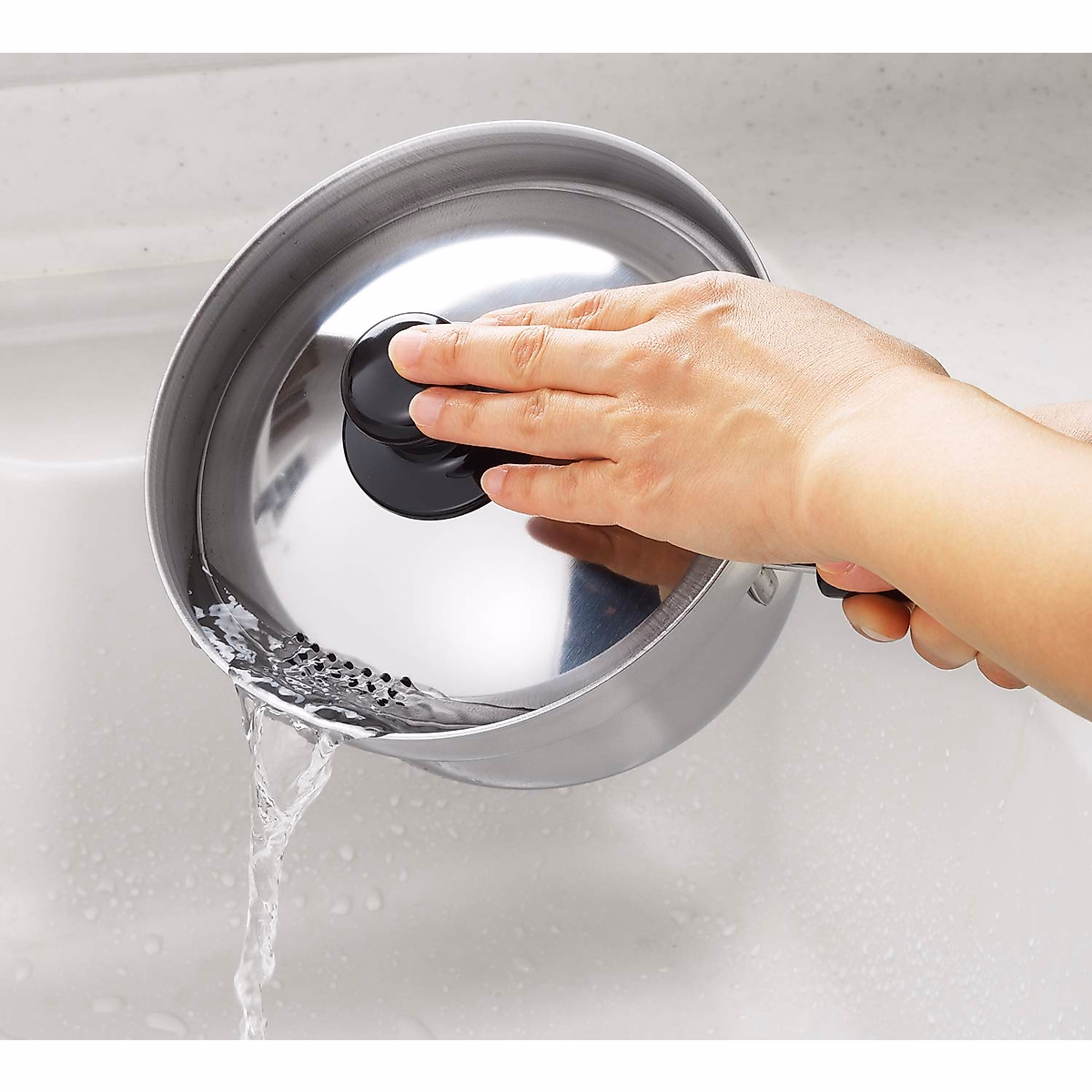 Yoshikawa SJ3199 Kurumen Tei Single Handled Pot 6.3 inches (16 cm), 2.1 L (2.1 L) with Lid, Made in Japan