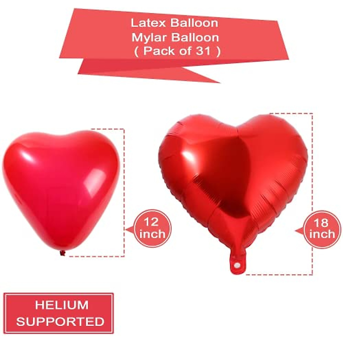 55 Pack I Love You Balloons and Heart Balloons Kit with Valentines Hanging Swirls 1000 Pcs Dark-Red Silk Rose Petals Wedding Flower Love-Bear Red Heart Balloons for Valentines Day Anniversary Wedding