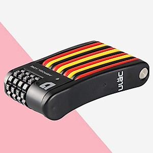 BESPORTBLE 4 Bike Chain Safety Lock Compact Lock Cycling Cable Lock Bike Lock high Folding Lock Cycling Chain Lock Locks with Code Digital Cycling Lock Code Lock Safety Chain Foldable