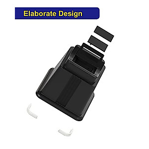 Nachell Bed Furniture Risers 4 Pack Bed Lift Risers Elevation in Height 5" Heavy Duty Rectangle Riser Blocks for Caster Wheels or Posts of Bed Table Couch Support up to 2500 lbs. (Black, 5 Inch)