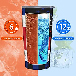 VKKOEWL Costa Rican American Flag Costa Rica Roots Stainless Steel Insulated Tumbler 20 Oz Travel Water Bottle Coffee Mug Drink Cup With Lid Straw