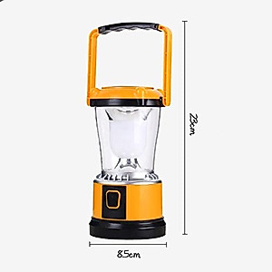 RMENST Camping Lantern, Rechargeable LED Lanterns, Solar Battery Powered, for Emergency, Power Outage, Outdoor