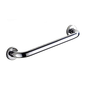 XHALERY Shower Aids,Safety Grab Rails,Bathroom Support Handle,Pure 304 Stainless Steel Bathtub Armrest,Bathtub,Toilet, Bathroom,Kitchen,Stairway Handrail (Color : Silver, Size : 45CM)