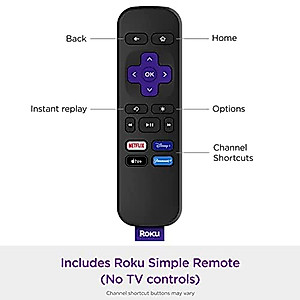 Roku Express HD Streaming Device with High-Speed HDMI Cable and Simple Remote, Guided Setup, and Fast Wi-Fi (2022) (Renewed)