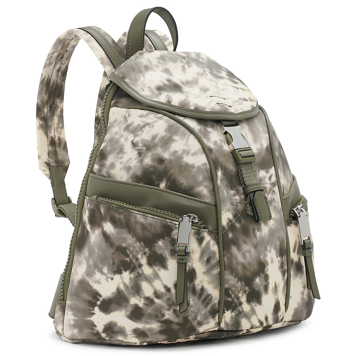 Calvin Klein Women's Shay Organizational Backpack, Dusty Olive, One Size