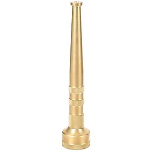 STYDDI 6" Brass Garden Water Hose Nozzle, Jet Stream Hose Nozzle with 3/4-Inch, 7 GPM 80 PSI, High Pressure Super Sweeper Nozzle For Clean Patios, Driveways, Sidewalks, Yard, Vehicles, Deck