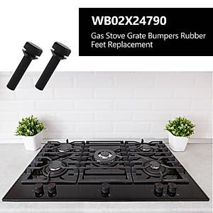10Pcs WB02X24790 Stove Grate Rubber Feet Gas Stove Grate Bumpers Stove Top Range Grate Foot Rubber Pads Grate Bumpers Stove Grate Replacement Parts