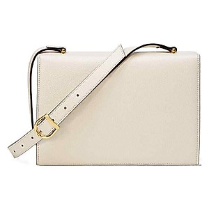 Gucci Mystic White Zumi Shoulder Bag Small Handbag Gold Strap Italy Authentic NW