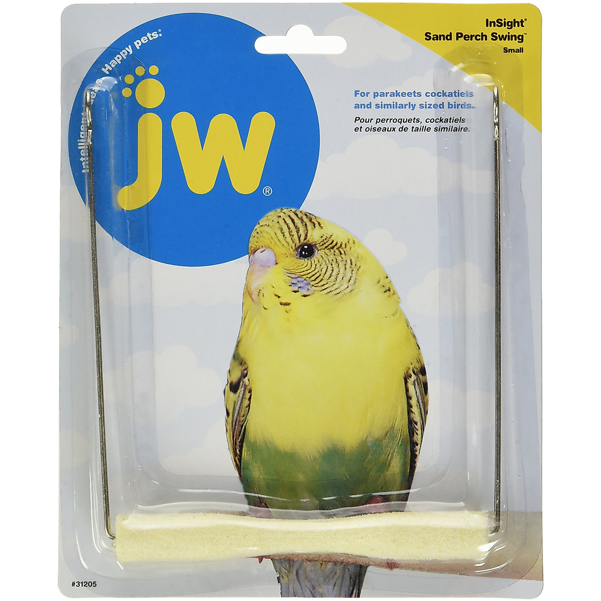 JW Pet Company Insight Sand Perch Swing Bird Toy, Small, Assorted