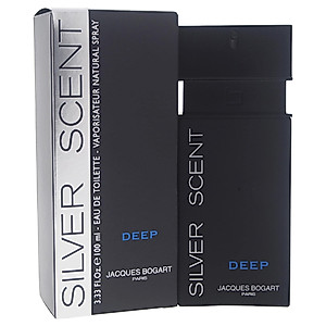 Jacques Bogart Silver Scent Cologne, Deep, 3.4 Ounce