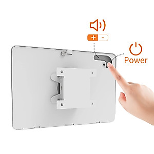 Beelta Tablet Wall Mount Compatible with 10.2 inch iPad 7 8 9 Swivel Base, Key Lock, All Metal - BSW101T