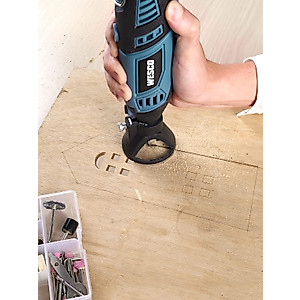 160W Rotary Tool Kit, Corded Multi-Tool with Flexible Shaft, 82 Accessories, 7 Variable Speeds 35000RPM Max for Sanding, Polishing, Drilling,Carving, Engraving, Cutting, DIY Crafts