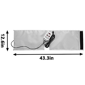 5 Gal Bee Bucket Heater, Honey Bucket Heating 32~194°F Adjustable Bee Pail Heater Band with Display Temperature Controller,Oxford Cloth Top Cover,Honey Stick, for Barrel Heater, 400W, 120V ( Color : S