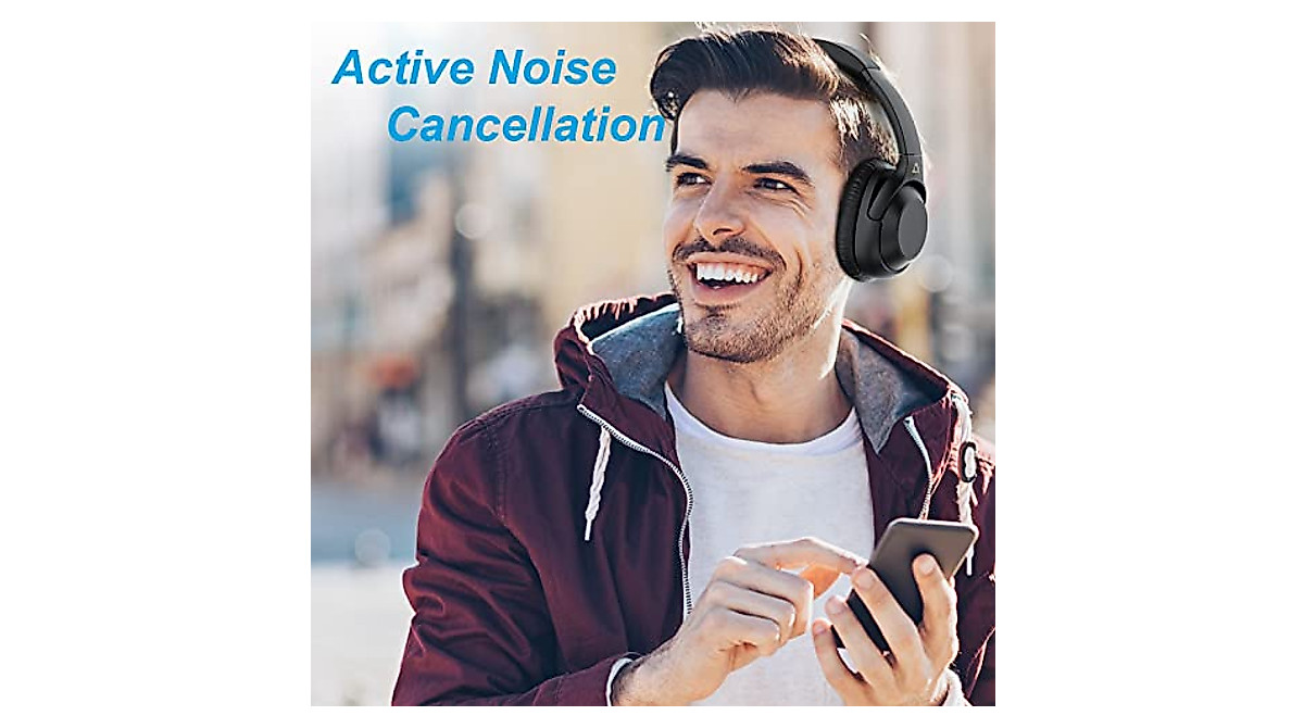 Ankbit E500 Noise Cancelling Headphones | 75H Playtime