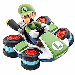 Super Mario 08988-PLY Nintendo Mario Kart 8 Luigi Mini Anti-Gravity Rc Racer 2.4Ghz, with Full Function Steering Create 360 Spins, Whiles & Drift Up To 100" Range - For Kids Ages 4 Plus