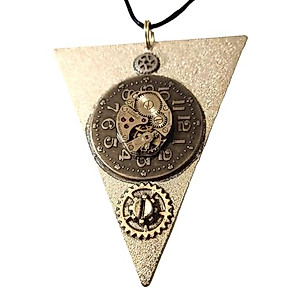 Abstract art deco Fashion Steampunk Necklace vintage gothic fantasy style