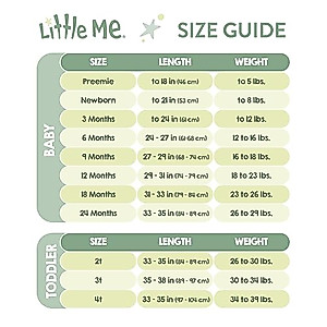 Little Me Baby Boys' Gentle Bear Footie, Newborn