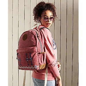 Superdry Womens Cali Embroidered Montana Rucksack, Grab Handle, Zip Fastening Orange Size One Size