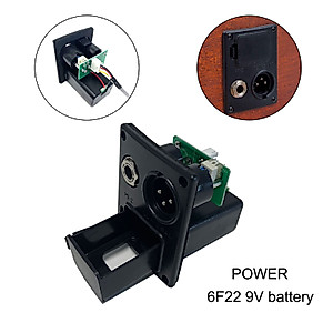 Acoustic Guitar Pickup,5 Band EQ Equalizer Guitar Preamp Piezo Pickup Tuner with Mic LCD Display